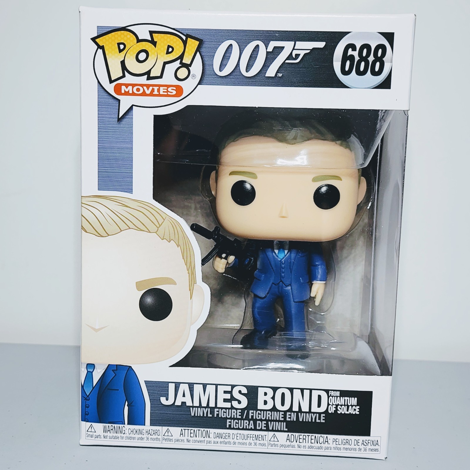 Funko Pop Movies: 007 - James Bond from Quantum of Solace #688 w ...