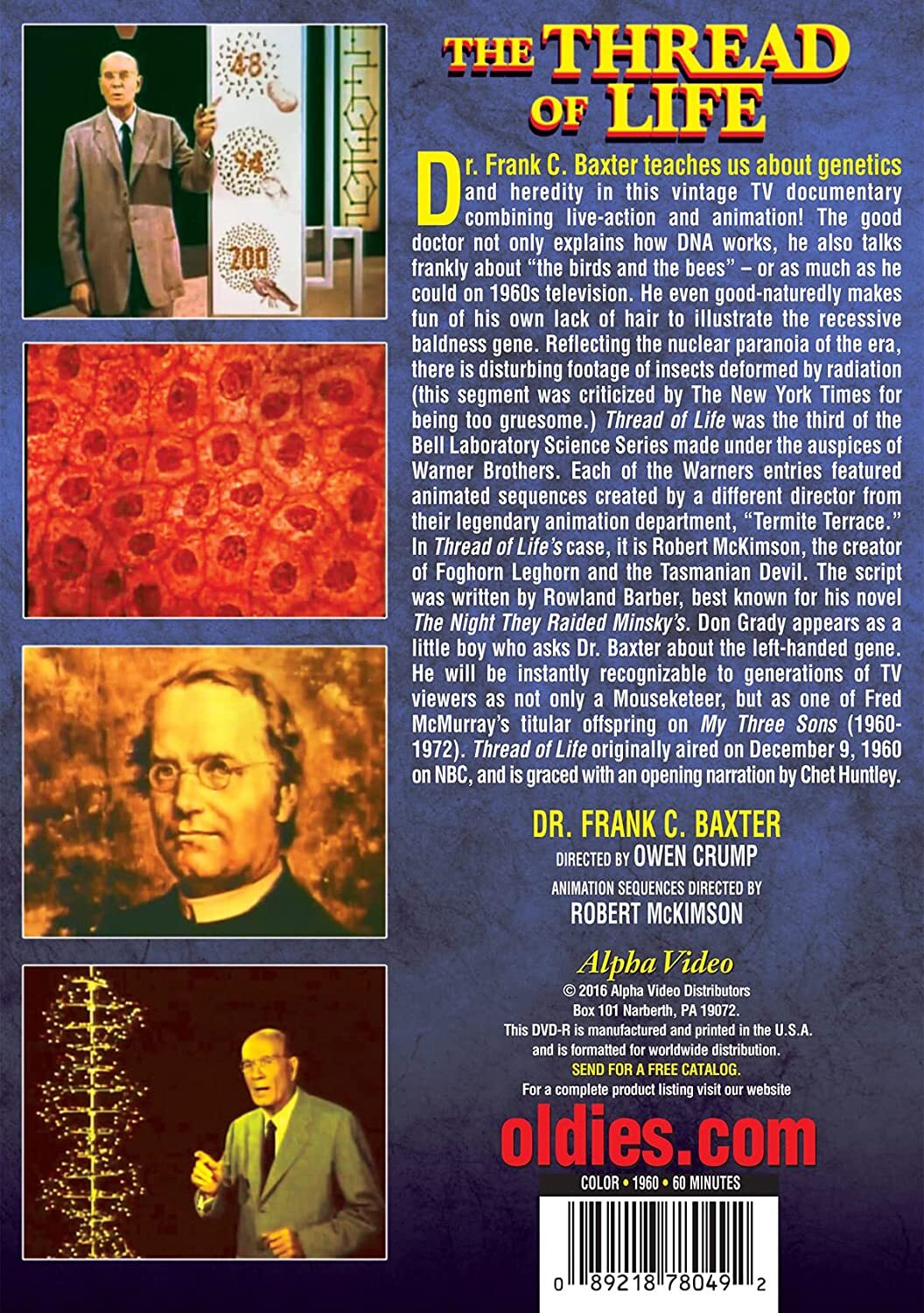 The Thread of Life (DVD) Dr. Frank C. Baxter Don Grady | eBay