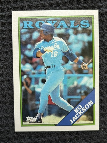ULTRA RARE Bo Jackson Royals 1988 Topps #750 ERROR Card 13 Misprints ...