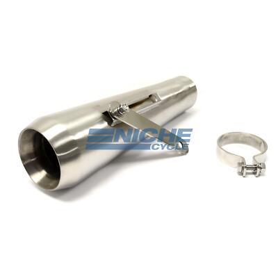 13" Stainless Steel Big Mouth Muffler w/ Bracket Reverse Cone 2.5"