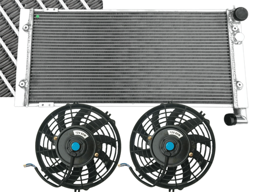Aluminum Radiator+Fans For Volkswagen VW Golf 2&Corrado VR6 Turbo 16V ...
