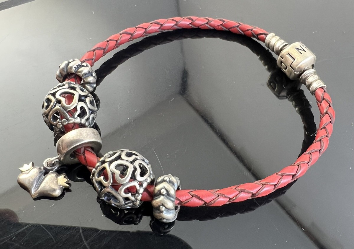 Pandora Leather Bracelet Red