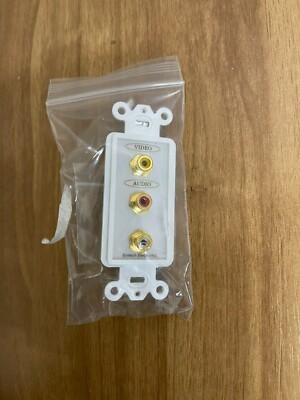 Emtech MSV-AVW Composite Audio & Video Jacks White | eBay