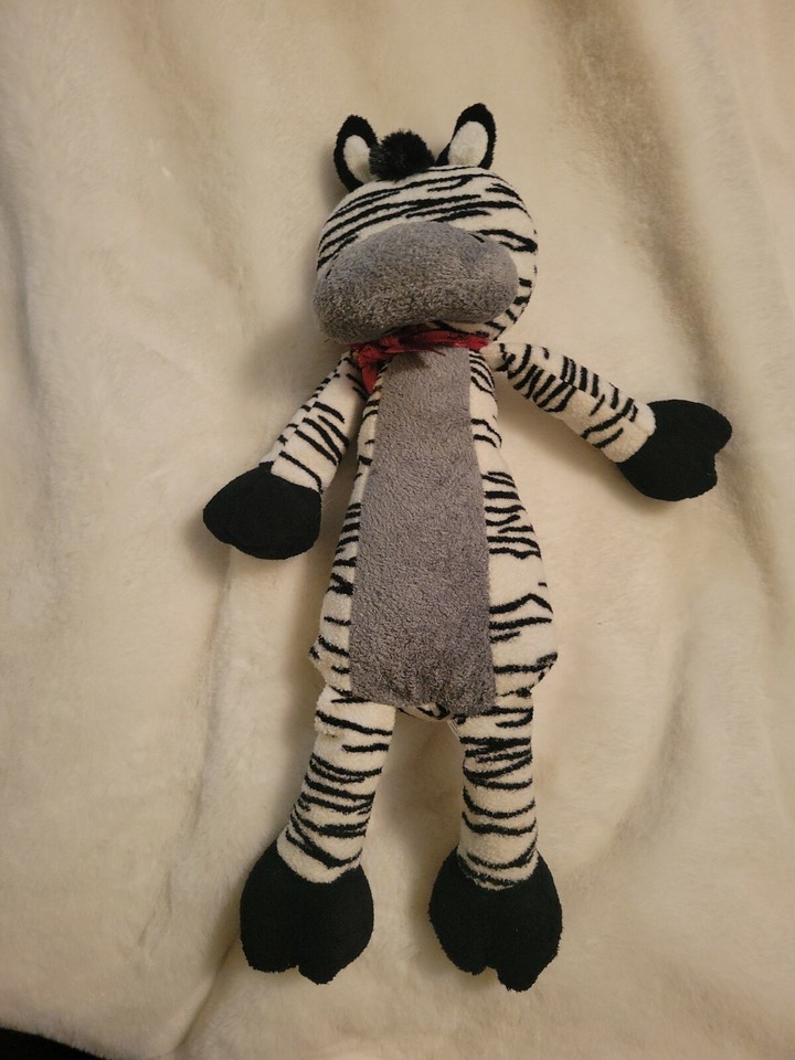 Target Animal Adventure Zebra Plush Black White Gray Tummy Sweet ...