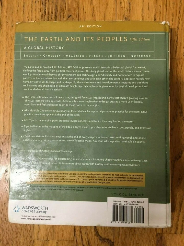 Ap World History Textbook The Earth And Its Peoples