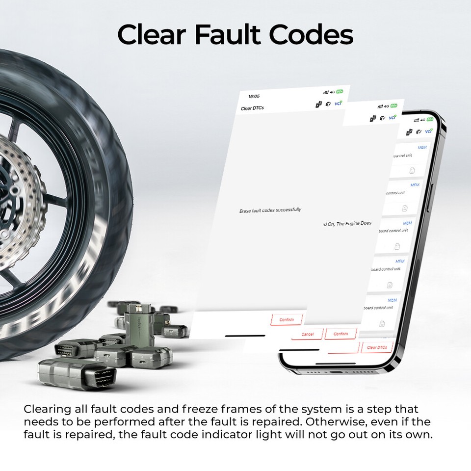 2025 TOPDON OBD2 Motorcycle Diagnostic Scanner Code Reader for BMW ...