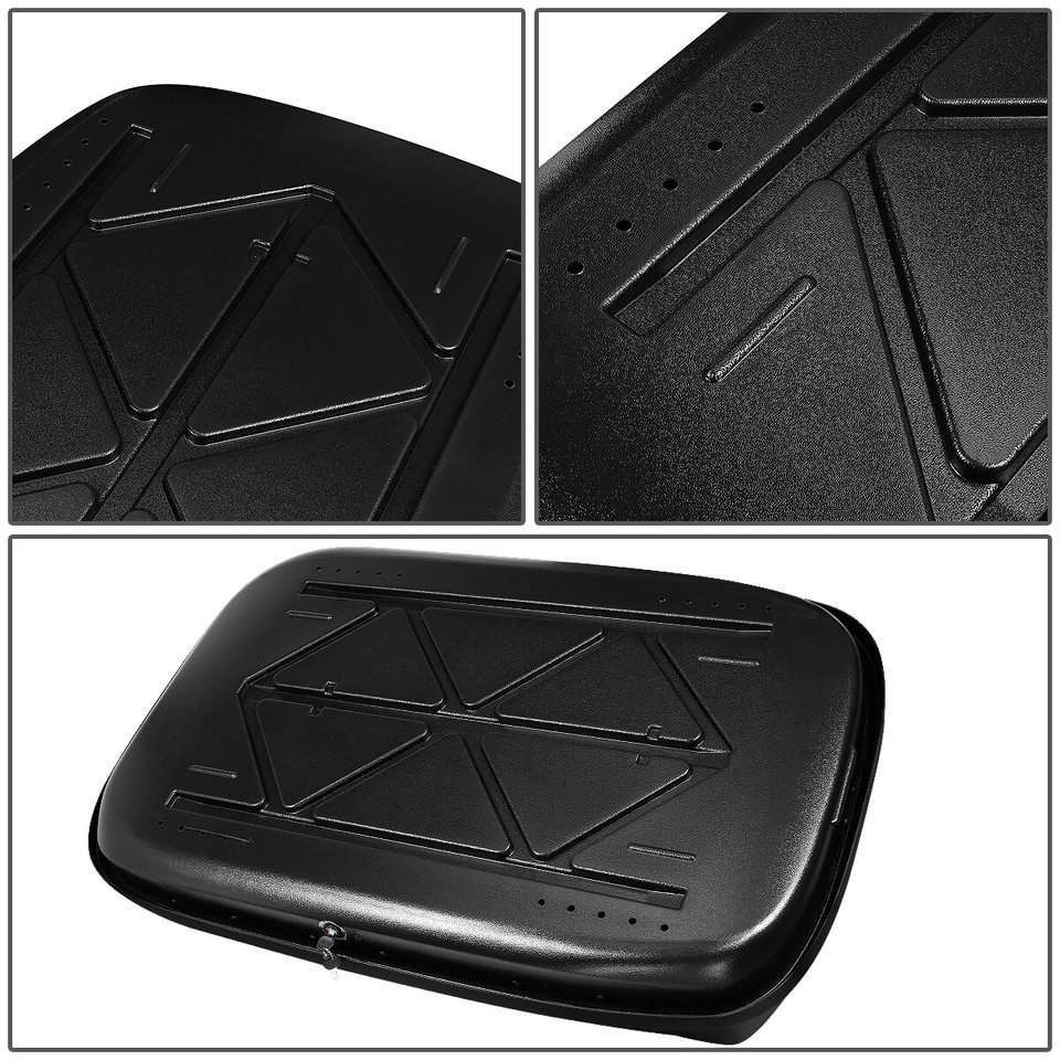 53"L Vehicle Van Roof Mount Travel Storage Box Car Top Cargo Carrier ...