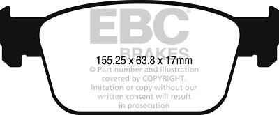EBC Brakes DP32273C Redstuff Ceramic Low Dust Brake Pads Fits 17-18 A4 ...