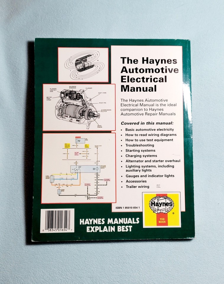 HAYNES Automotive Electrical Manual Fundamentals Troubleshooting Repair ...