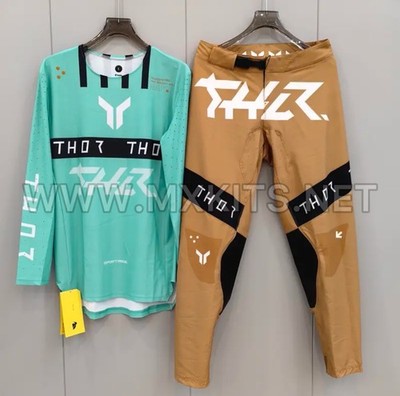 Thor SportMode Flite Neon Gear Set 2025 Motocross Dirt Bike Jersey ...