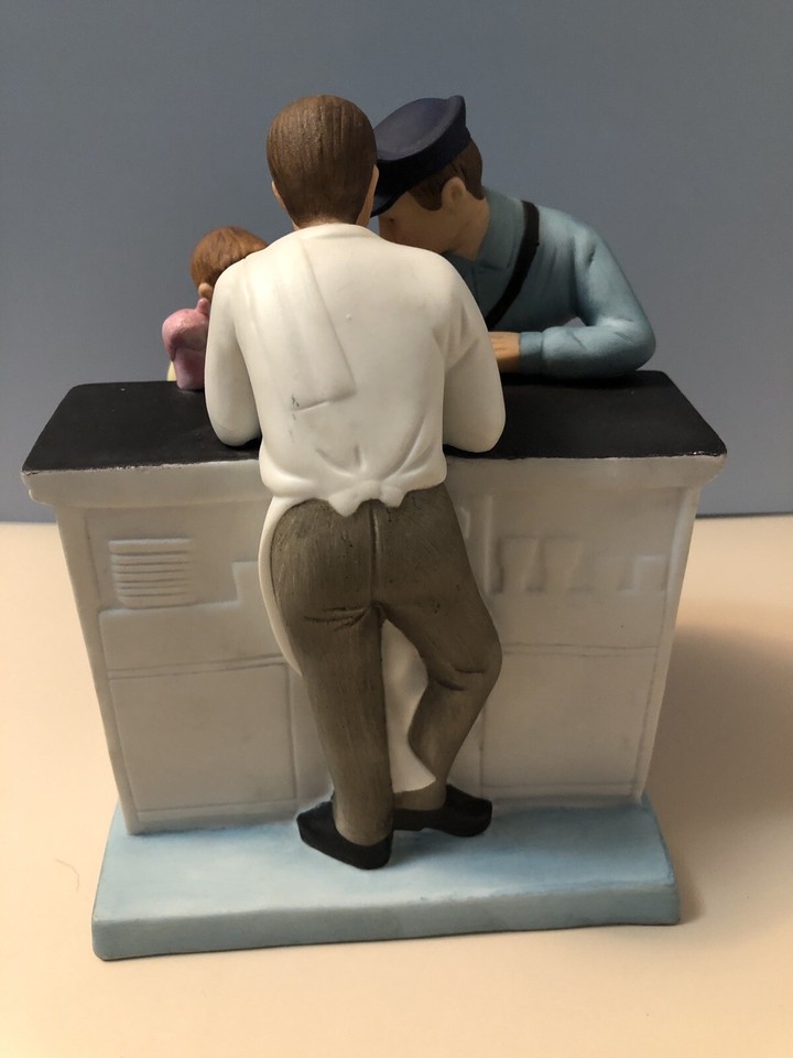 Vintage Norman Rockwell "The Runaway" Figurine Danbury Mint Police Officer / Boy | eBay
