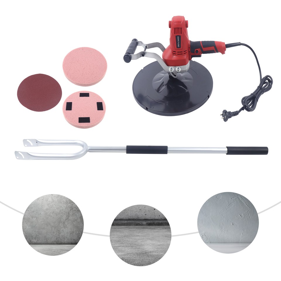 6 Speed Electric Concrete Cement Mortar Trowel Wall Plaster Polishing ...