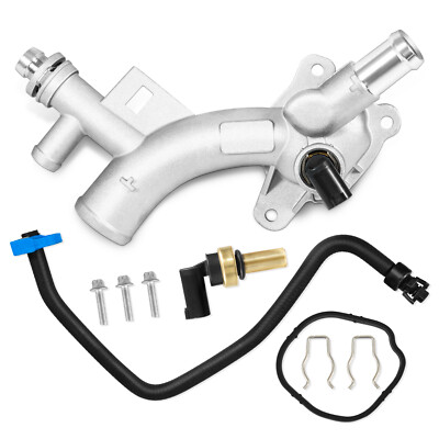 Engine Coolant Water Outlet W/ hose for Chevy Cruze Sonic Trax Buick ...