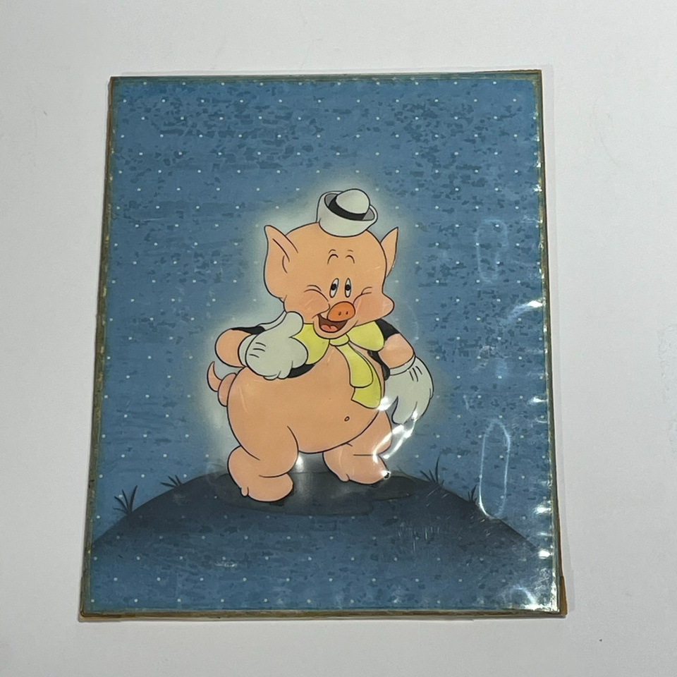 WALT DISNEY THE PRACTICAL PIG 1939 FRAMED ORIGINAL PRODUCTION CEL FIFER ...