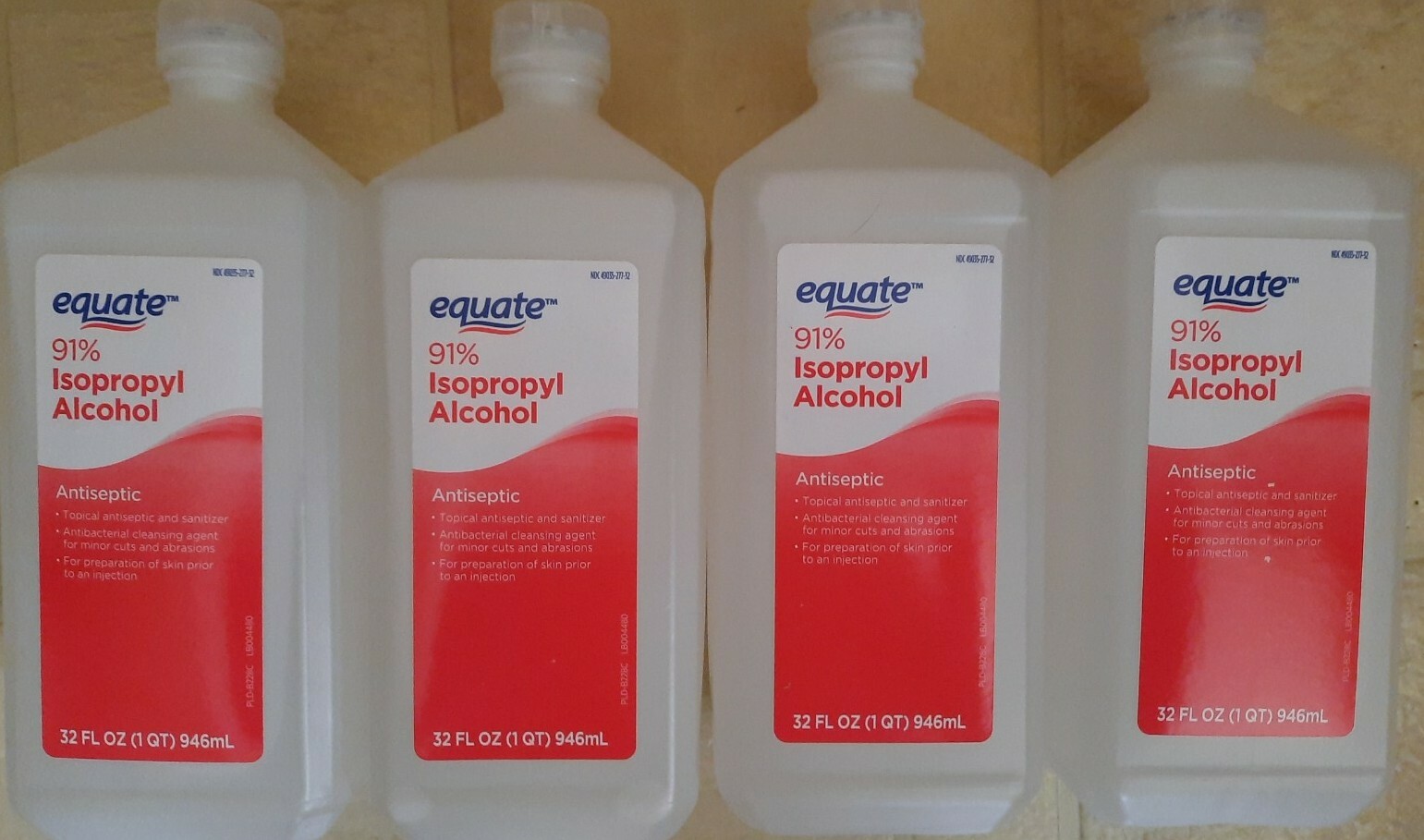 EQUATE FG003034 32fl oz 91% Isopropyl Alcohol Antiseptic for sale ...