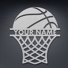 Personalized Basketball Player Name Metal Sign. Custom Basketball Lover ...