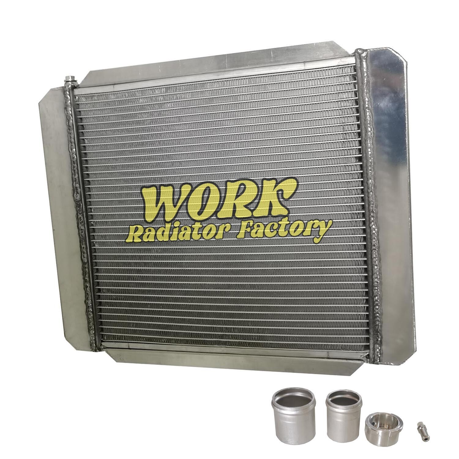 209661B Universal Full Aluminum Custom Radiator Kit - 20" x 16" Overall ...