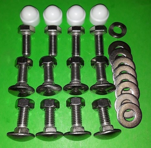 Polished Stainless Steel Bumper Bolts 73>79 LATE Volkswagen VW Bay ...