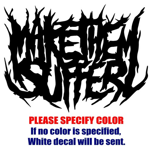 Make Them Suffer band Rock Music Vinyl Decal Car Sticker Window bumper ...