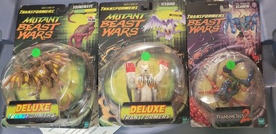 Transformers Beast Wars Lot Mutant Soundwave Mutant Icebird Transmetals ...