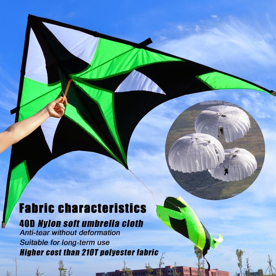 Huge Delta Kites for Adults with Large 3D Rotating Kite Tail, Giant ...