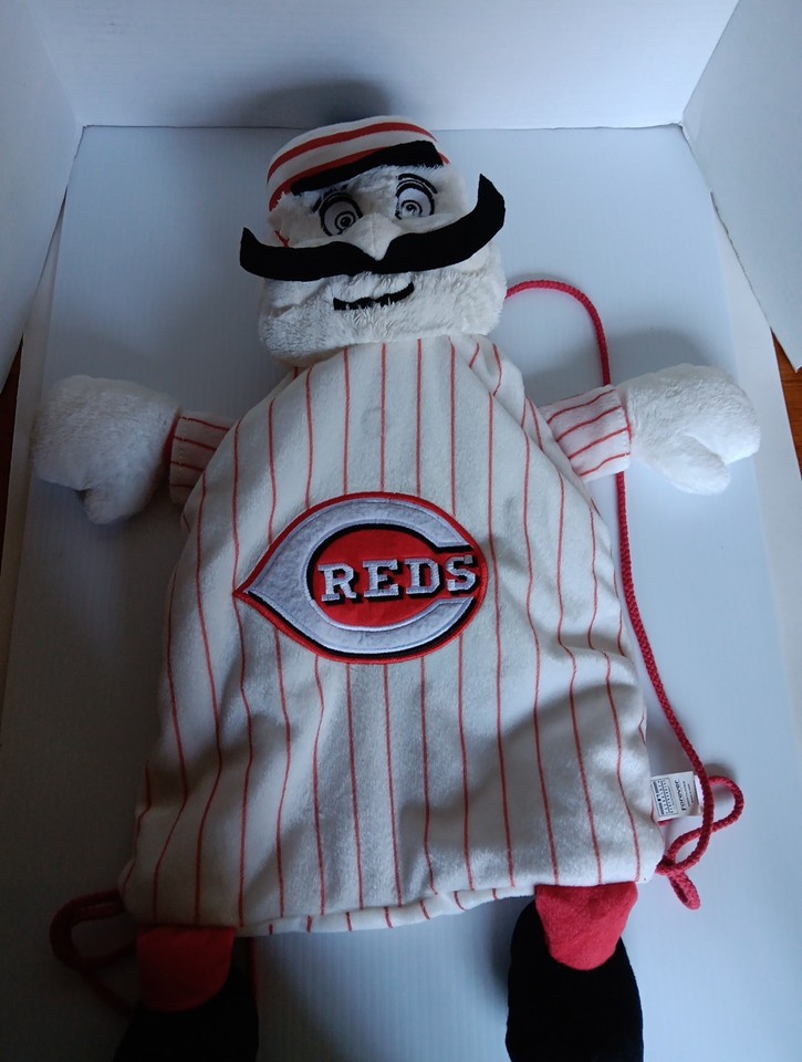 Cincinnati Reds MLB Mr Redlegs Mascot Drawstring Plush Backpack | eBay