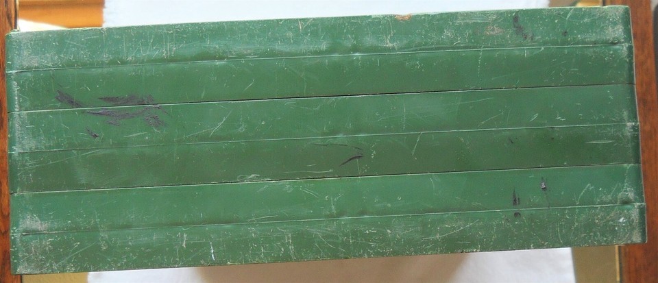 Vintage 3 Panel Wille Products casting trolling spoon bait file box | eBay