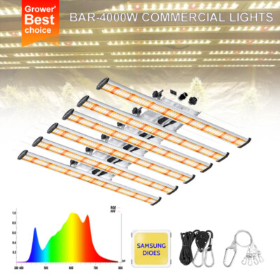BAR-4000W Spider Samsung LED Grow Light Bars Full Spectrum for ...