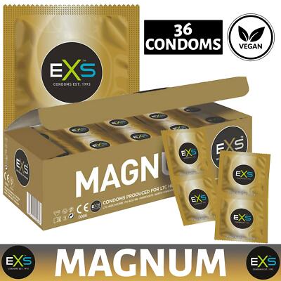 36 x EXS MAGNUM XL LARGE WIDE FIT LATEX CONDOM CONDOMS | eBay