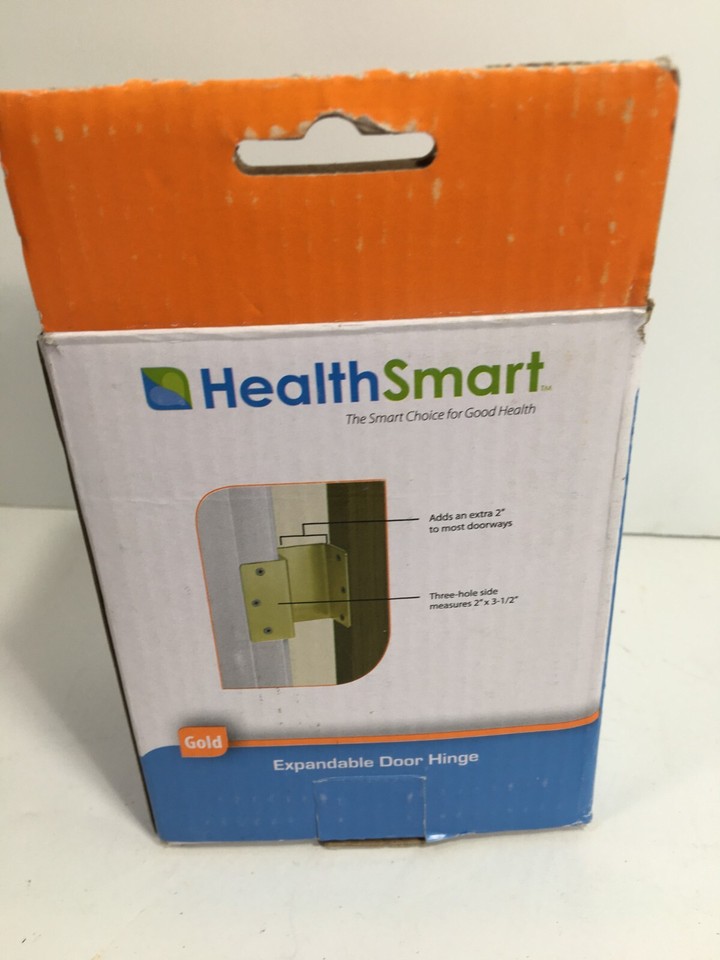 HealthSmart Door Hinge Expandable Surface Mount Removable Metal Brass ...