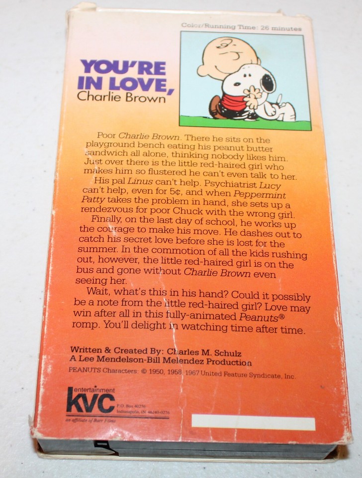 You're in Love, Charlie Brown (VHS, 1967) Peter Robbins, Christopher ...