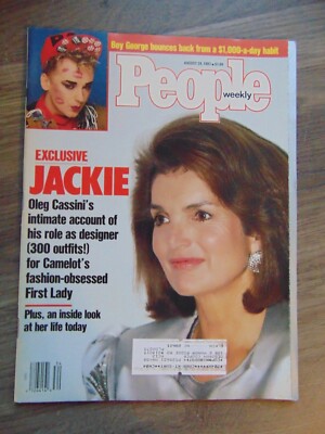VTG People Weekly Magazine August 24 1987 Jackie Kennedy Onassis and ...