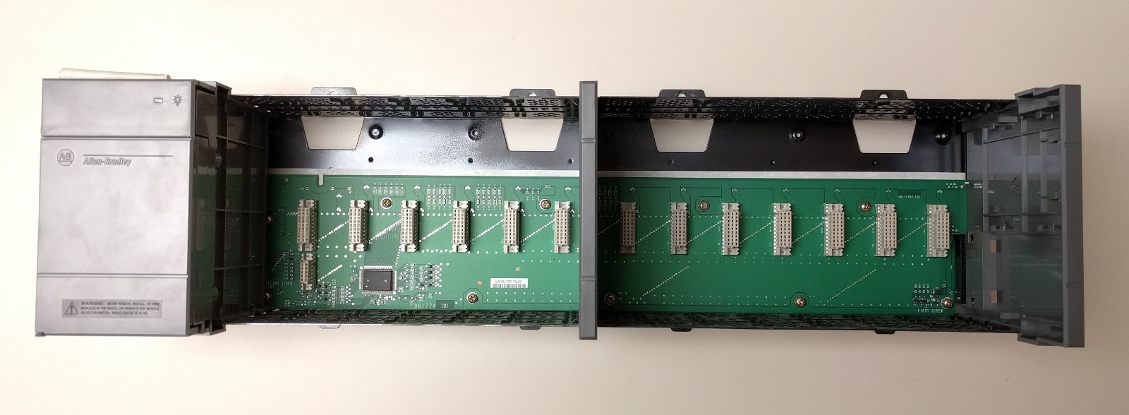 Allen-Bradley SLC 500 1746-A13/B 13 Slot Rack w/ 1746-P2/C Power Supply ...