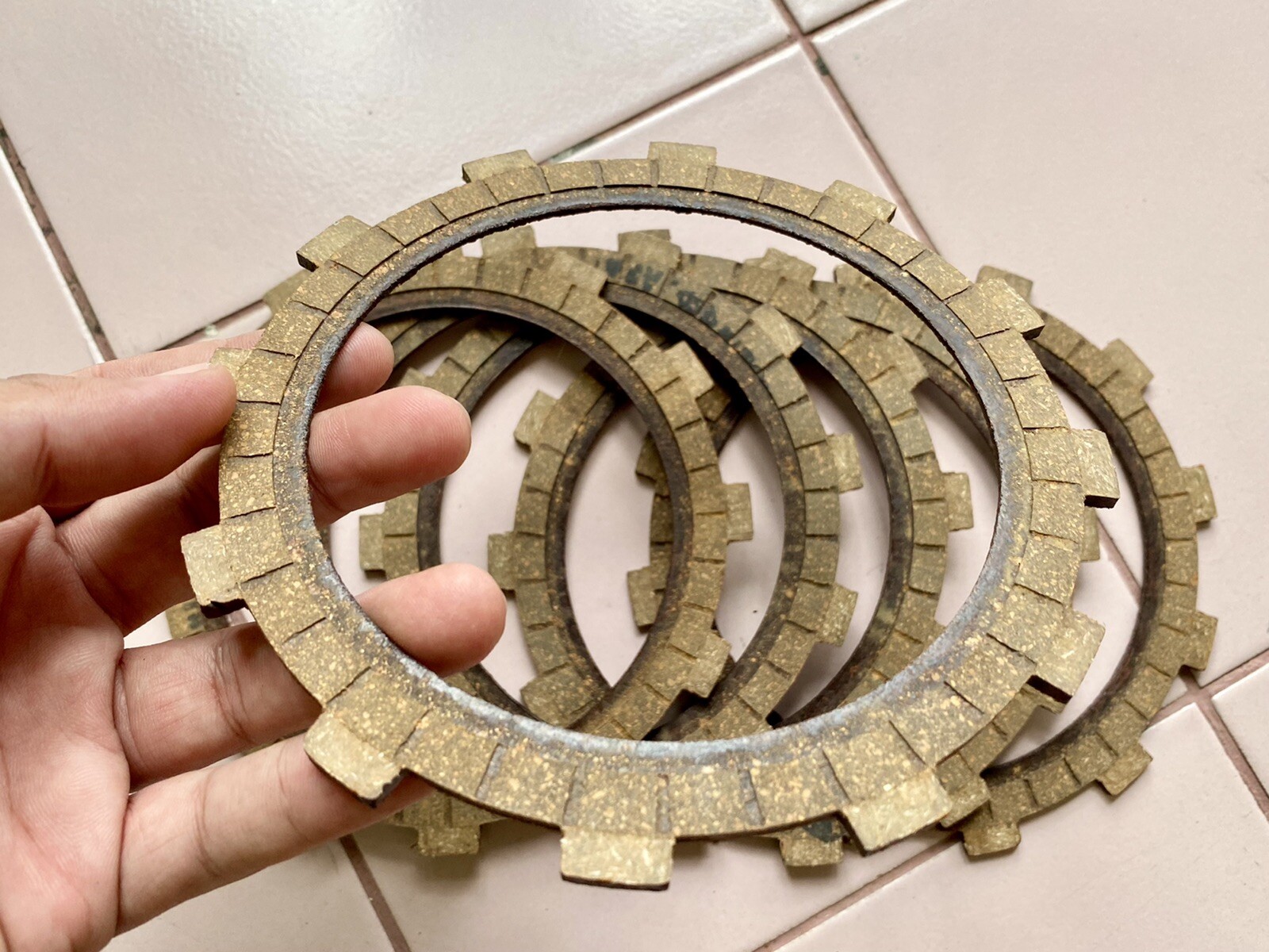 NOS JAPAN HONDA 250 305 CB72 CB77 C72 C77 CLUTCH DISC PLATE SET 6 Pcs ...