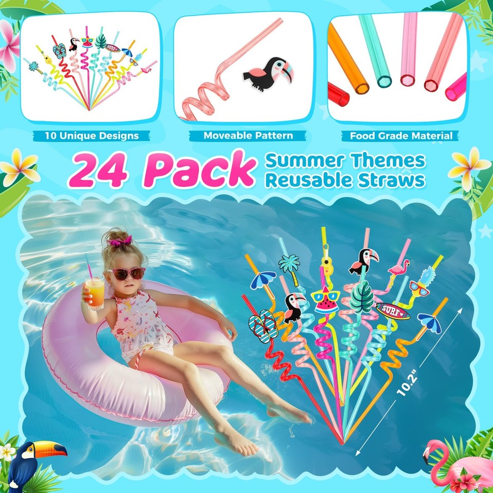 Pool Party Favors and Beach Party Favors - 120 PCS Party Bag Stuffers ...