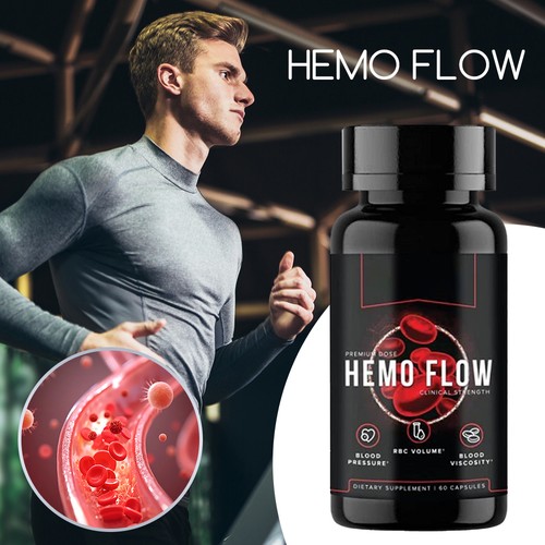 Hemo Flow | Healthy Blood Pressure Heart Nitric Oxide - 60Capsules NO 1 ...