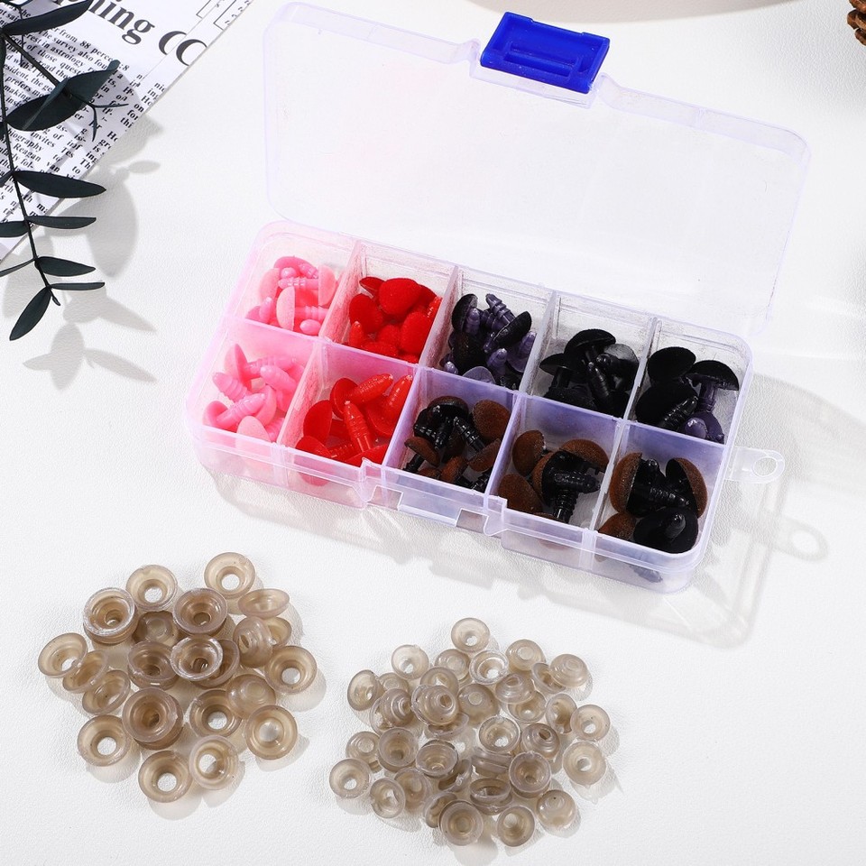70 Sets Plastic Safety Nose Stuffed Bear Noses for Puppets Toy Eye ...