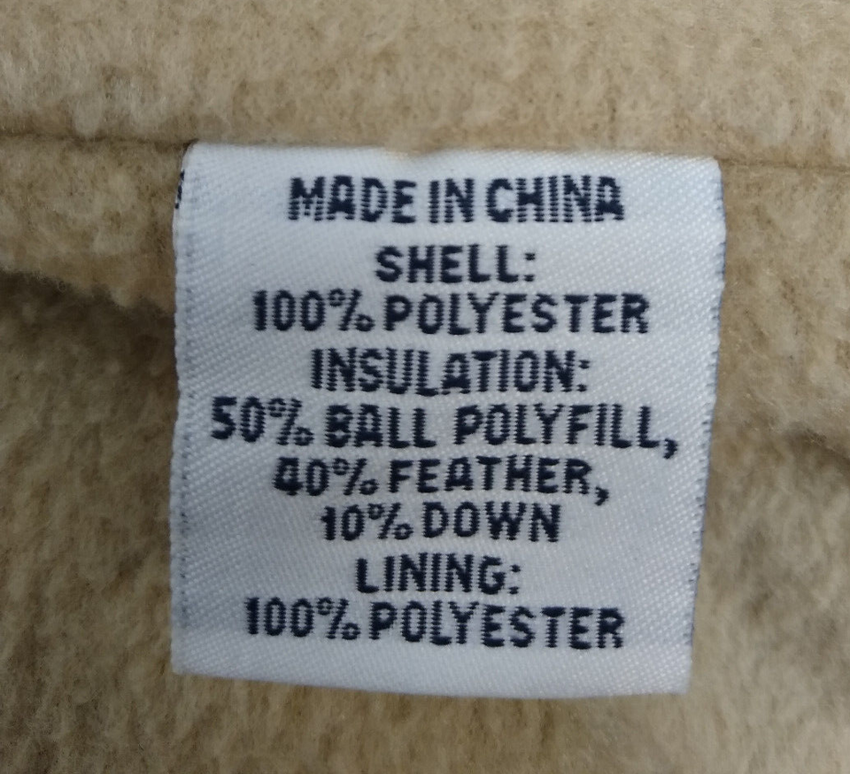 STEVE & BARRY'S APPAREL Double Down #961124 Size XXL, Beige Jacket | eBay