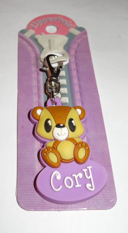 Zipper Pulls Kids Name Tag Zipper Pals ID Charm Backpack Bag Choose ...