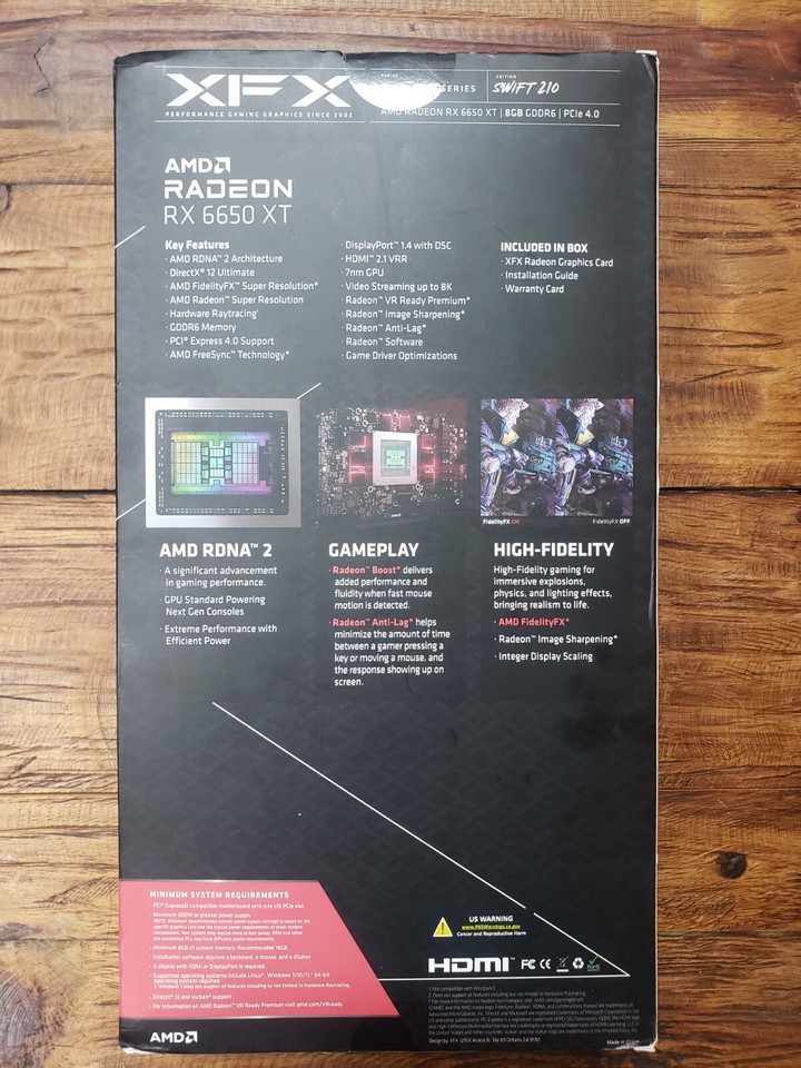 xfx speedster swift 210 radeon rx 6650 xt *** New in Box *** | eBay