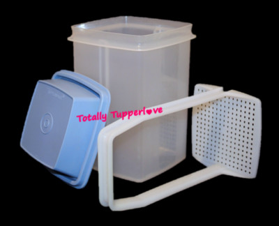 Tupperware Pick-A-Deli 8 Cup Square Pickle Container w/ Strainer ...