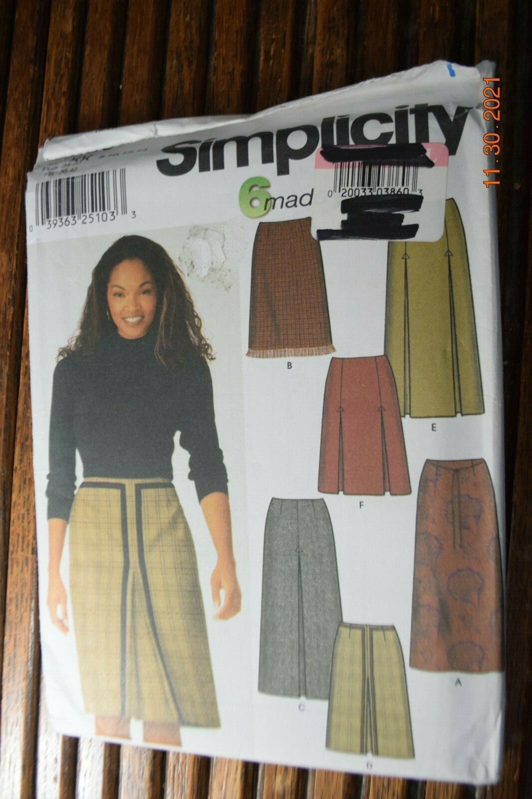 Simplicity 9823 Misses' 6 Skirts Made Easy 2 Lengths w/ Variations 8-14 ...