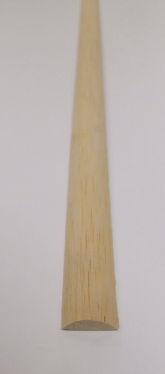 Half round decorative trim moulding 18x6mm 1170mm beading wooden timber ...