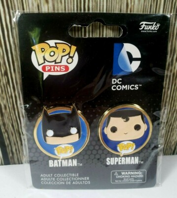 Funko POP Pins BATMAN & SUPERMAN DC Comics Metal Collectible Action ...