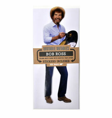 NEW Bob Ross Quotable Notables Greeting Card with Sticker Quotes | eBay