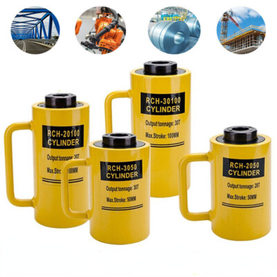 20/30 Ton Hydraulic Cylinder Hollow Jack Industrial Lifting Jack 50 ...