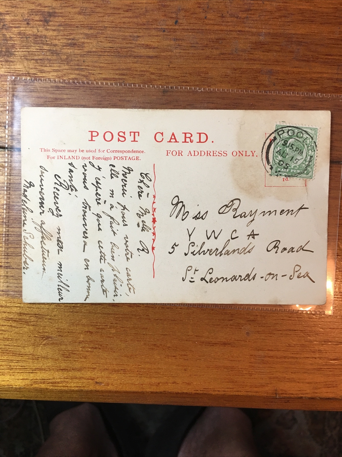 ️ 1905 Postcard Studland Dorset Sent To YWCA St Leonard’s On Sea Sussex ...