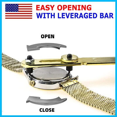 Watch Back Case Cover Opener Adjustable Remover Repair Wrench ...