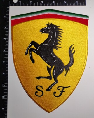 Ferrari Patch Embroidery Iron On or Sewed High Quality Full Embroidery ...