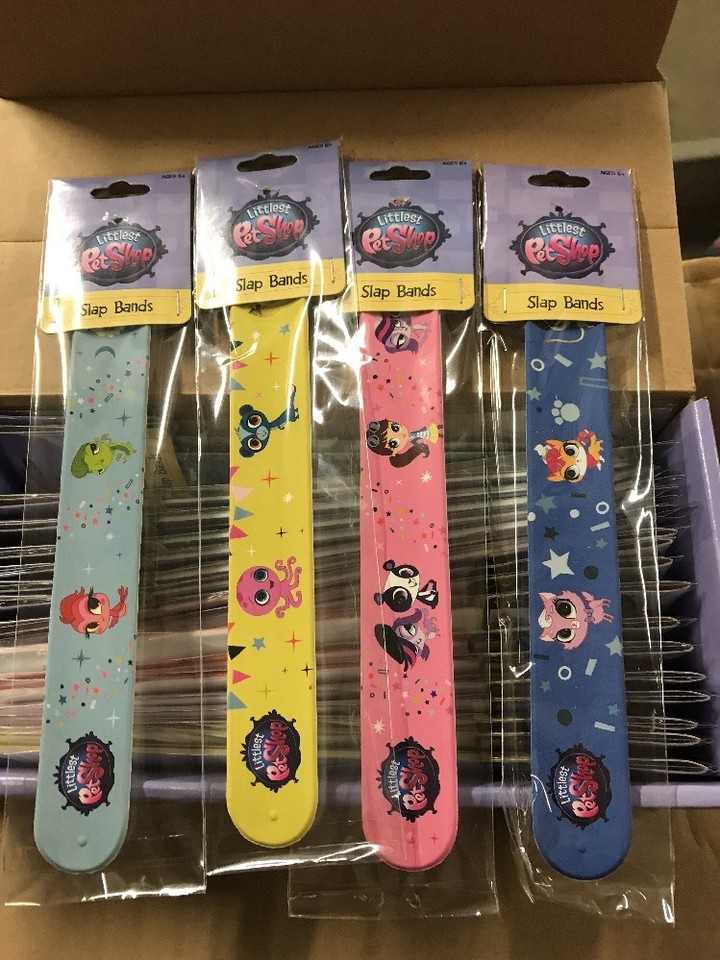 Littlest Pet Shop Slap Bands, Lot Of 24 Bands For Amazing Fun! Birthday ...